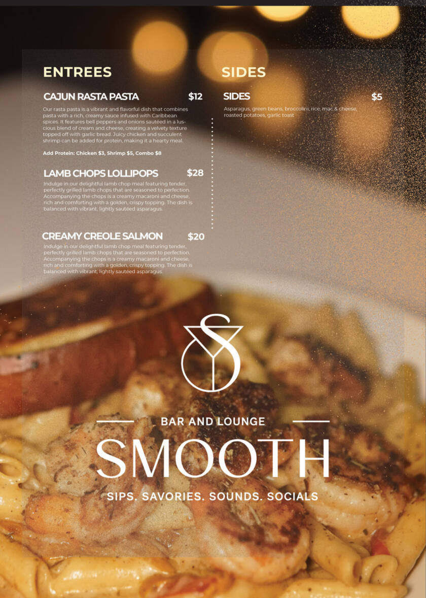 Menu - Smooth Bar & Lounge